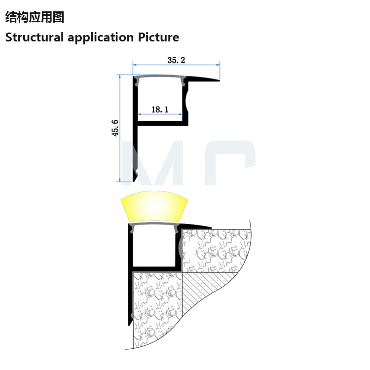 12v Architecture Led Profile Park - Buy 12v Architecture Led Profile ...
